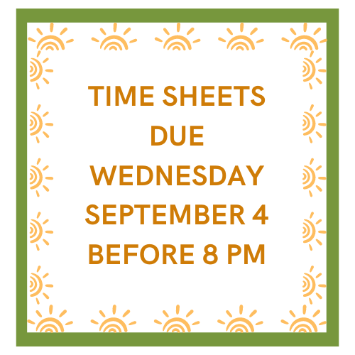 Time sheets Due Wednesday Night – JPL Intranet